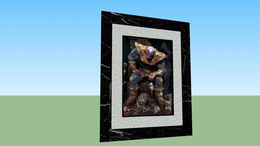 Lukisan Painting Portrait Thanos Marvel | 3D Warehouse