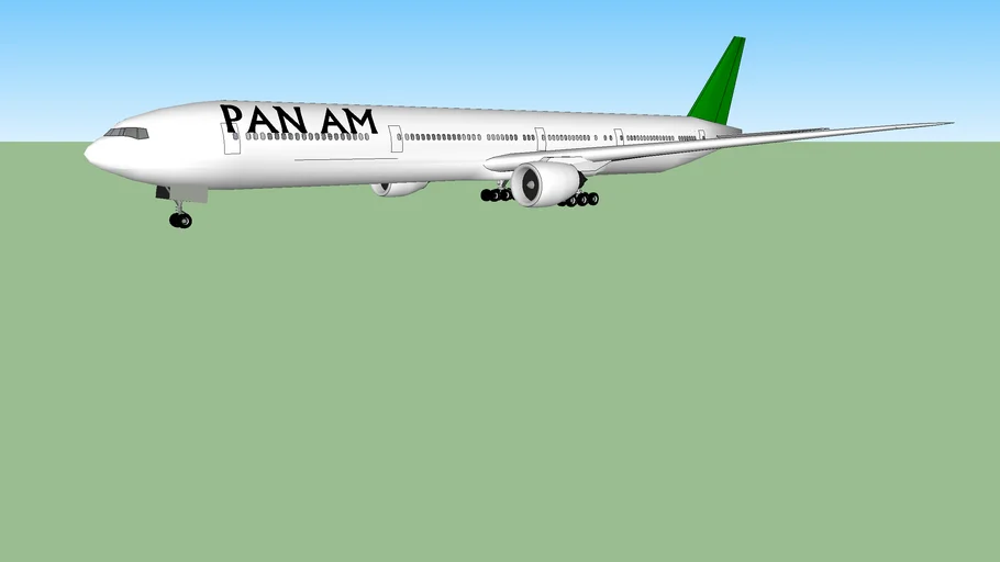 Pam Am 777-300ER | 3D Warehouse