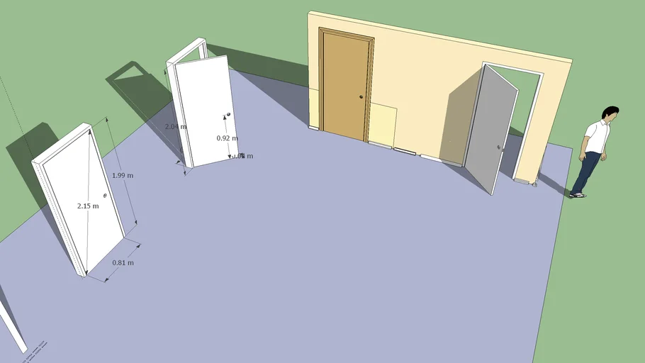 basic door template | 3D Warehouse