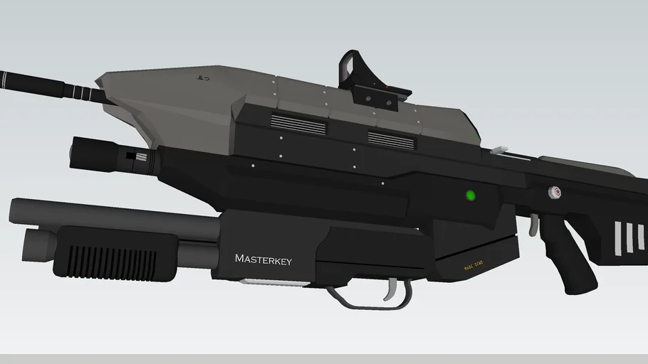 Halo Assault Rifle w/ Shotgun | 3D Warehouse