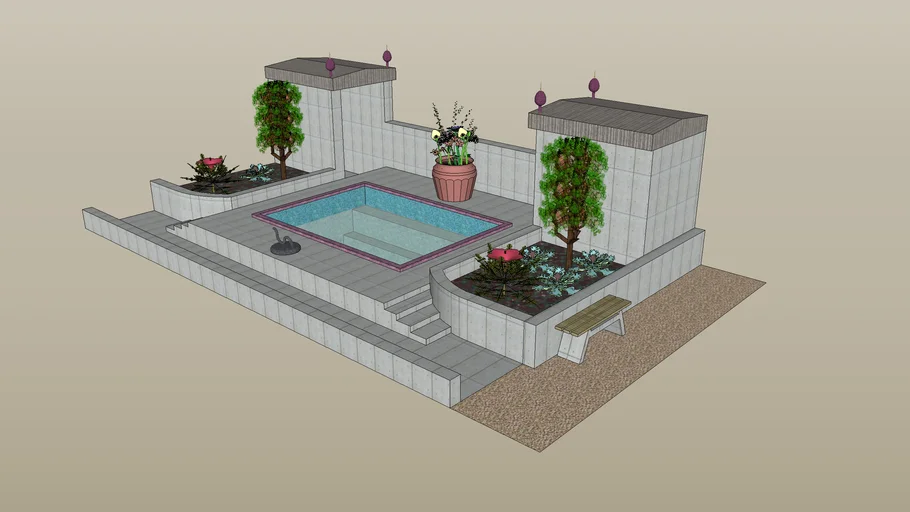 Outdoor baptismal font | 3D Warehouse