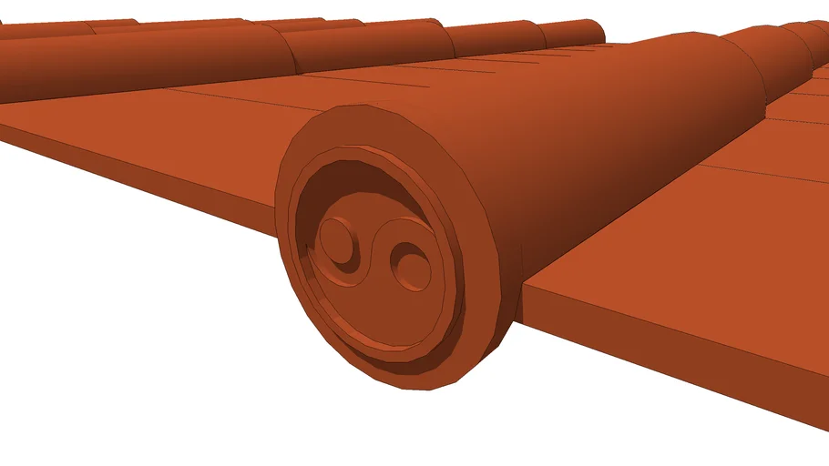 Terra Cotta Roof Tile Imbrex& Tegula Ancient Greek Roman Asian Style ...