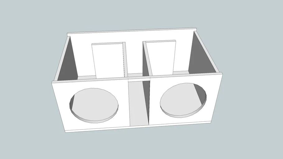 12' Ported subwoofer box 33 hertz | 3D Warehouse