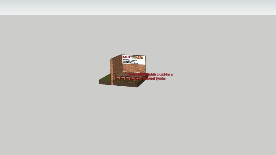 Wood fibre floor insulation installed from above - Step 4 | 3D Warehouse