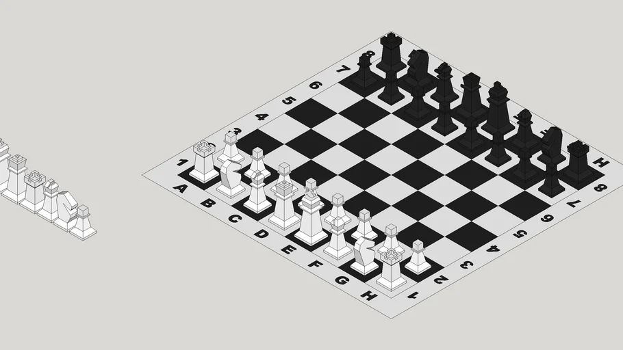 Chess Low Polly | 3D Warehouse