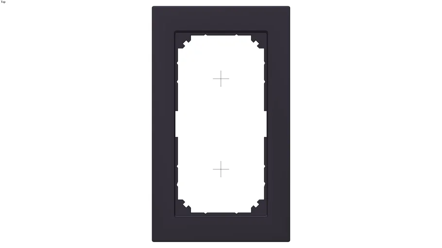 M-Plan frames, 2-gang without central bridge piece, anthracite | 3D ...