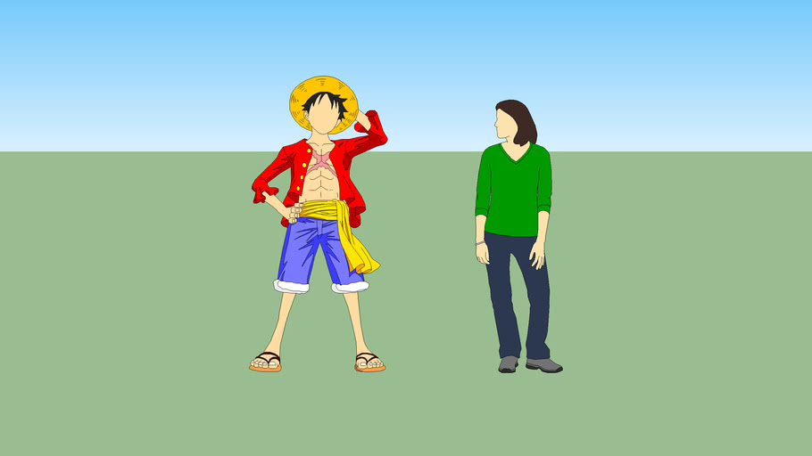 Monkey D luffy 2D | 3D Warehouse