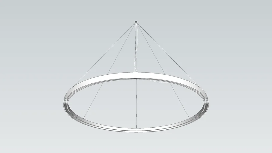 Suspended Light Fixture - Eureka Cycle Layers | 3D Warehouse