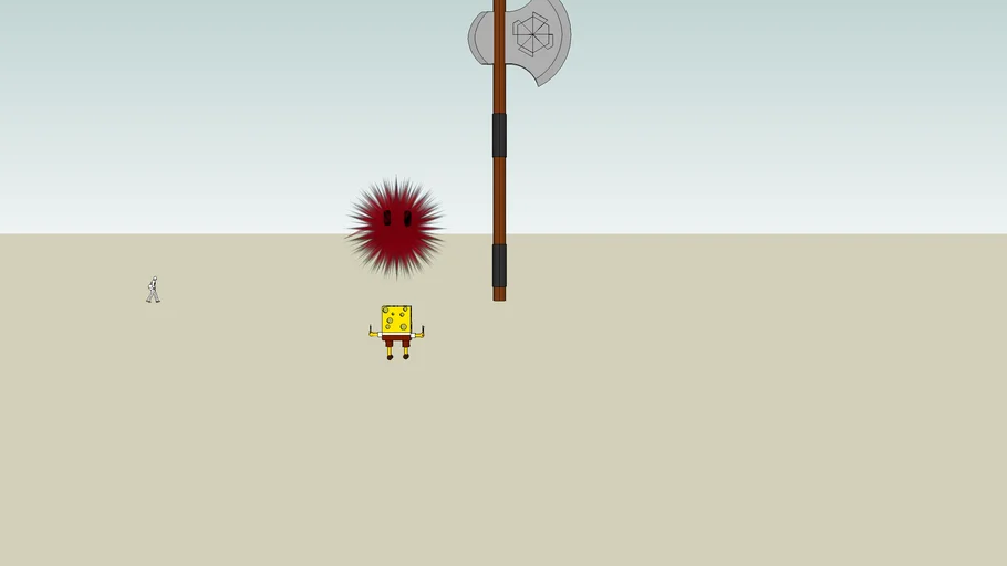 BLUDDY FUZZY LOST HIS TEMPER WITH SPONGEBOB!!!!!!!!! | 3D Warehouse