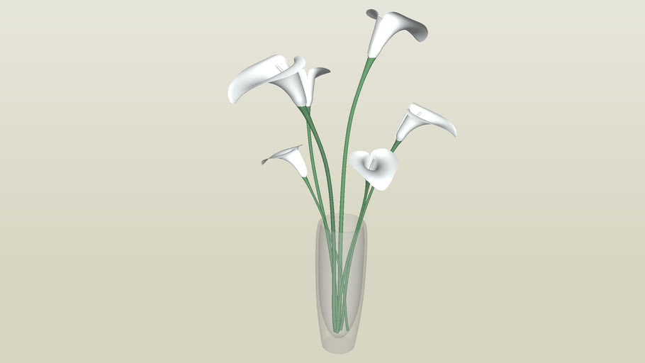 Vase with flowers | 3D Warehouse