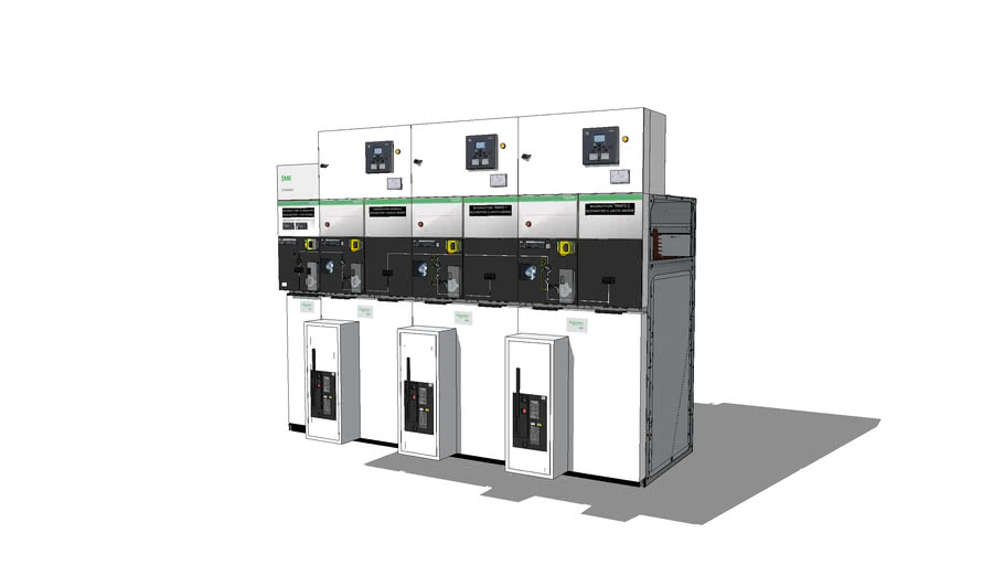 Shneider Electric SMT AIS panel up to 24KV | 3D Warehouse