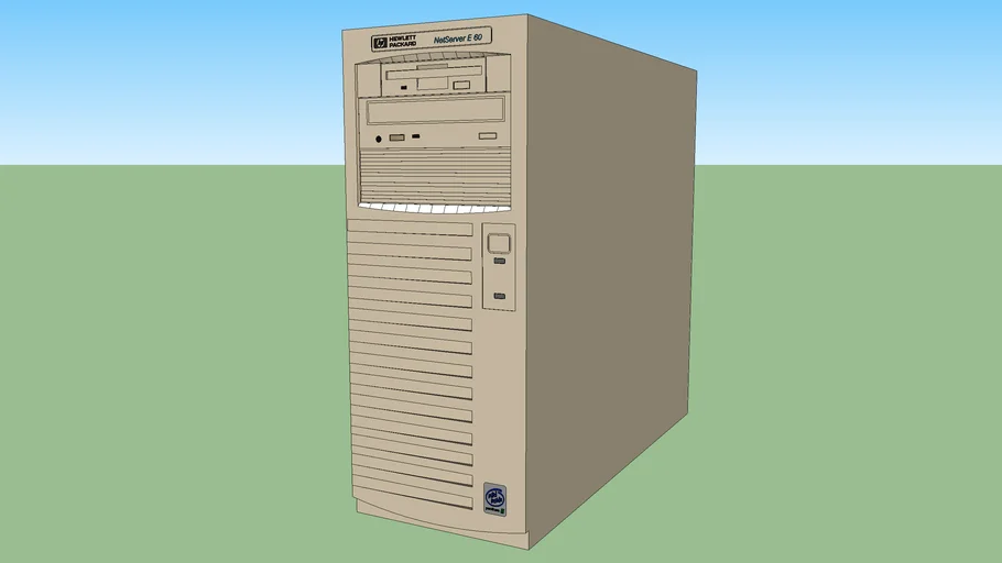 HP NetServer (E60) (D7149a) server computer | 3D Warehouse