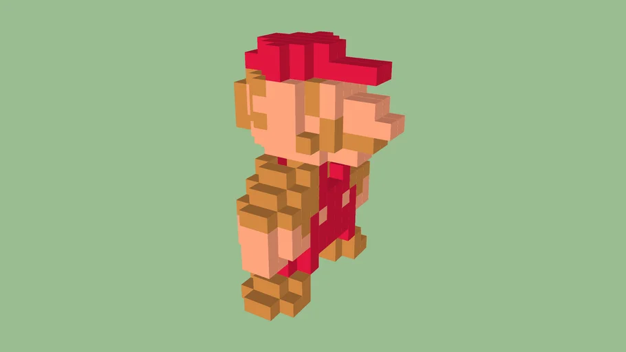3D Pixelled Mario | 3D Warehouse