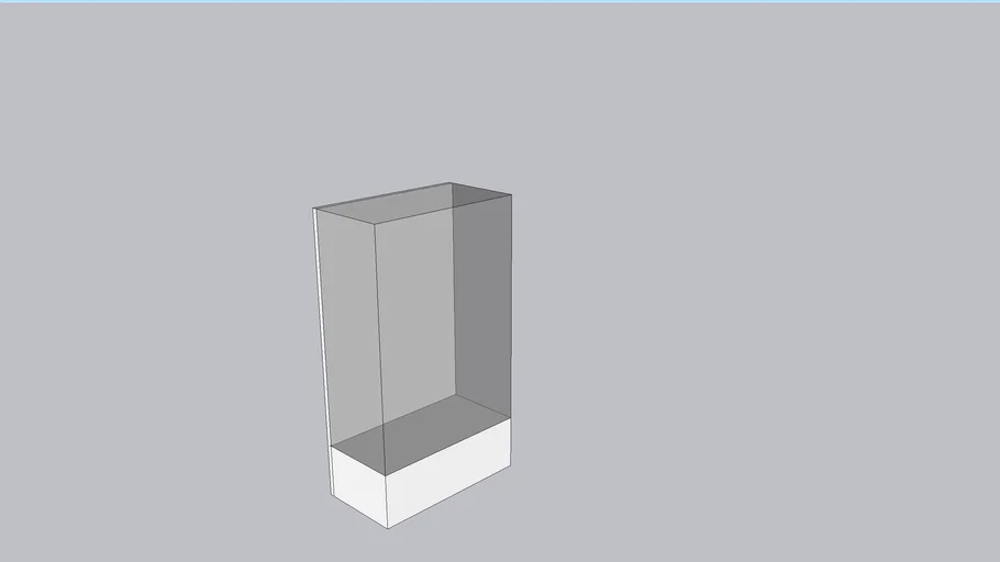 Upright Plexi Case - Low Base | 3D Warehouse