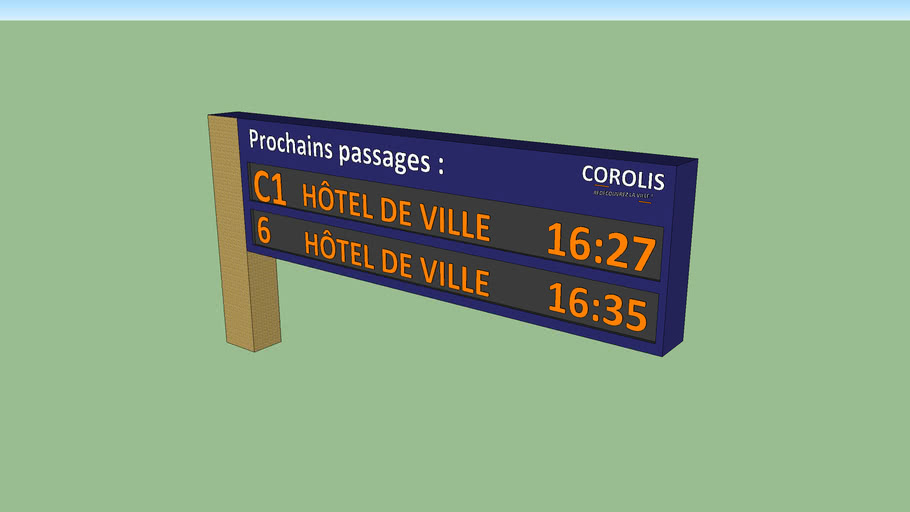 Prochains passages corolis | 3D Warehouse