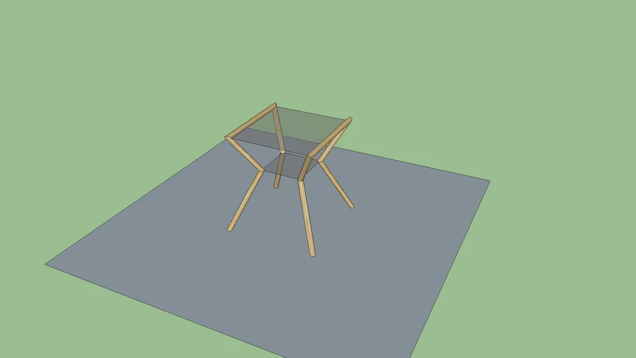 Modern Glass Table | 3D Warehouse