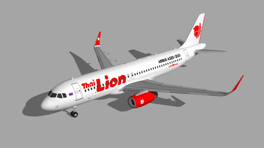 Thai Lion Air Airbus A320-200 2 | 3D Warehouse