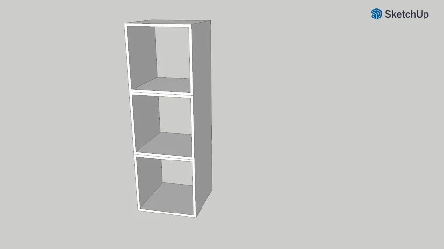 étagère avec 3 cubes | 3D Warehouse