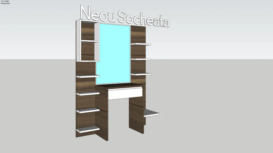 Makeup Vanity design 001 | 3D Warehouse