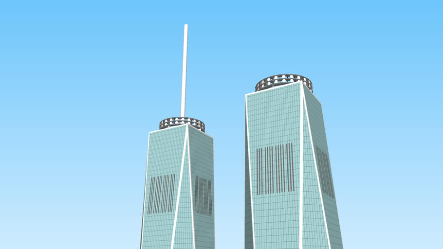 Twin Freedom Towers (twin 1WTC ) | 3D Warehouse