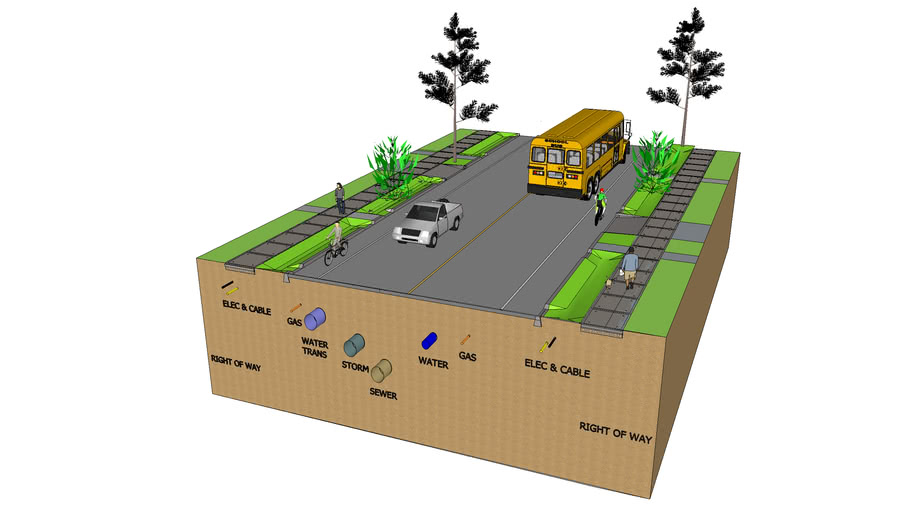 Utilities under the Street | 3D Warehouse