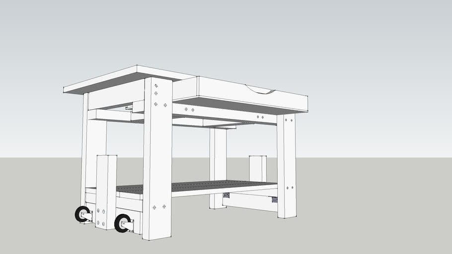 Simple Rolling Workbench | 3D Warehouse