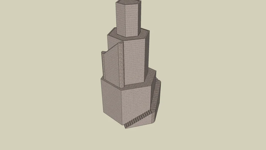 Spiral polygon tower | 3D Warehouse