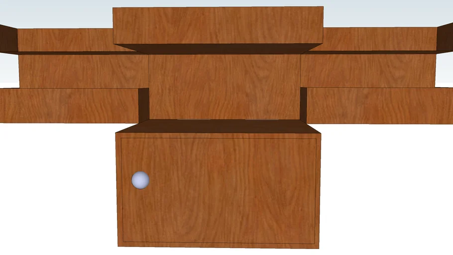 Desktop storage shelves/container | 3D Warehouse