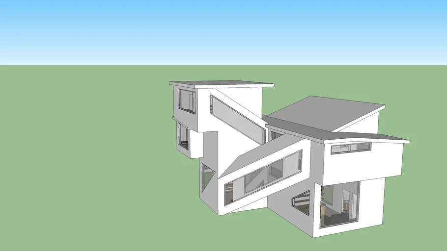 Deconstructivist House | 3D Warehouse