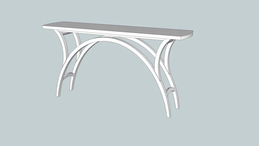 Arch Table from December 2011 Issue Popular Woodworking Magazine | 3D ...