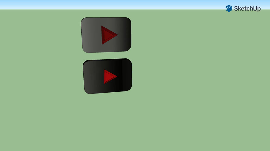 red diamond play button | 3D Warehouse