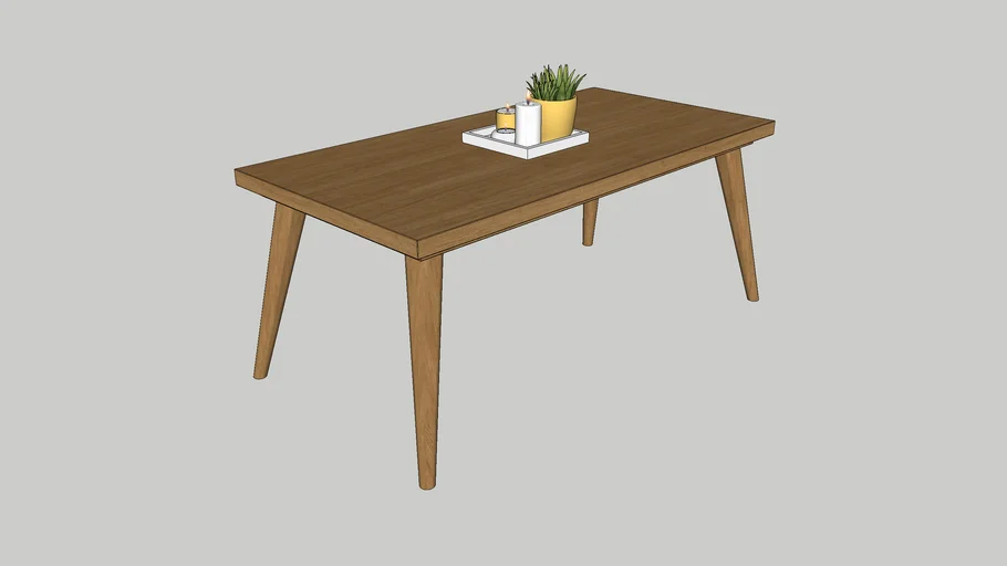 Muji Rectangular Coffee Table | 3D Warehouse