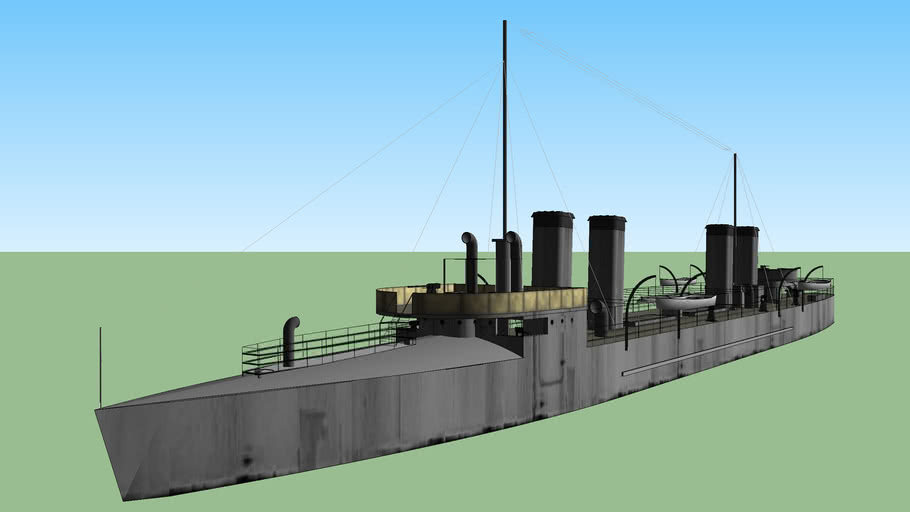 USS Stewart (DD-13) | 3D Warehouse