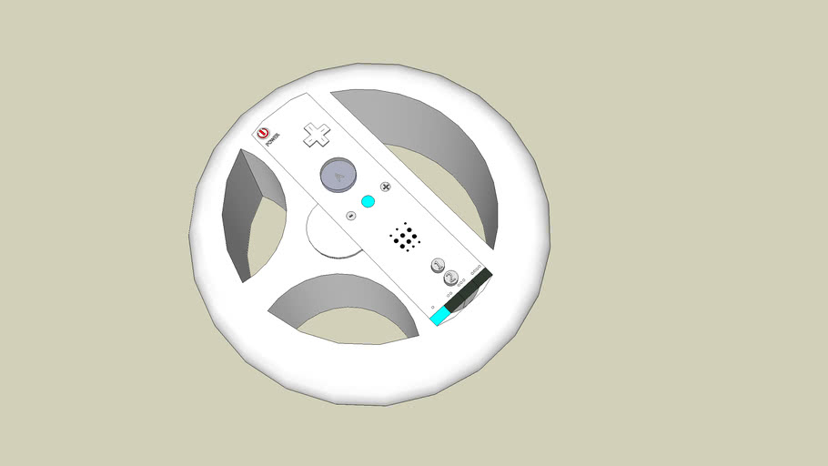 Wii Wheel With Remote | 3D Warehouse