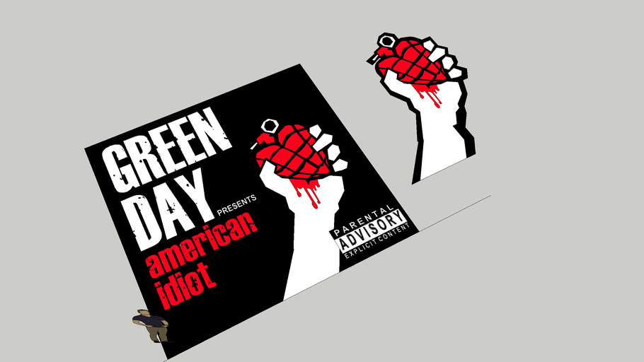 Green Day - American Idiot Album Cover + Hand Grenade | 3D Warehouse