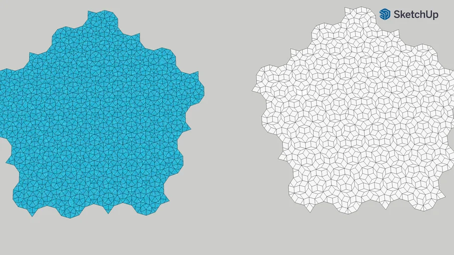 penrose pattern P2 P3 | 3D Warehouse