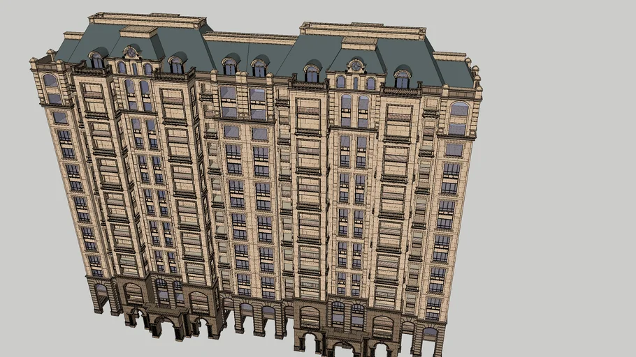 A france style building | 3D Warehouse