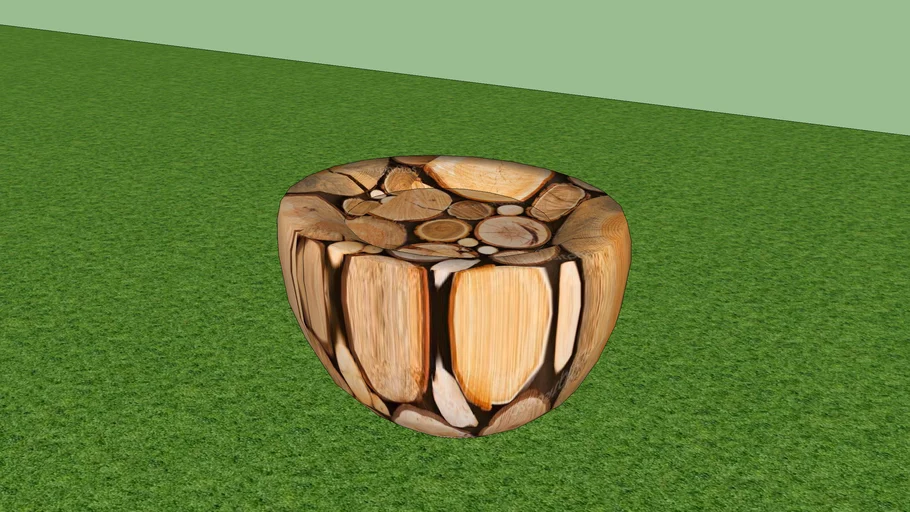 Wooden Stool | 3D Warehouse