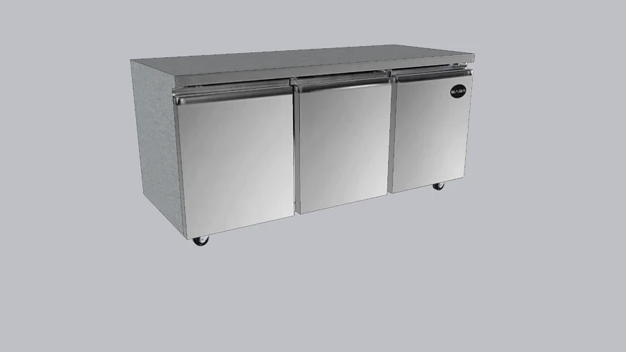 SABA 3-Door, 72', Undercounter Refrigerator | 3D Warehouse