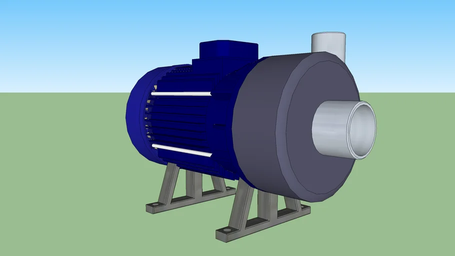 Pump Motor with Stand | 3D Warehouse
