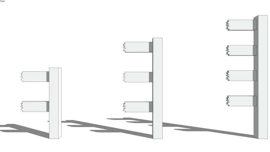 (Bufftech) Post & Rail Vinyl Fencing: 1-1/2 Inch x 5-1/2 Inch Rail | 3D ...