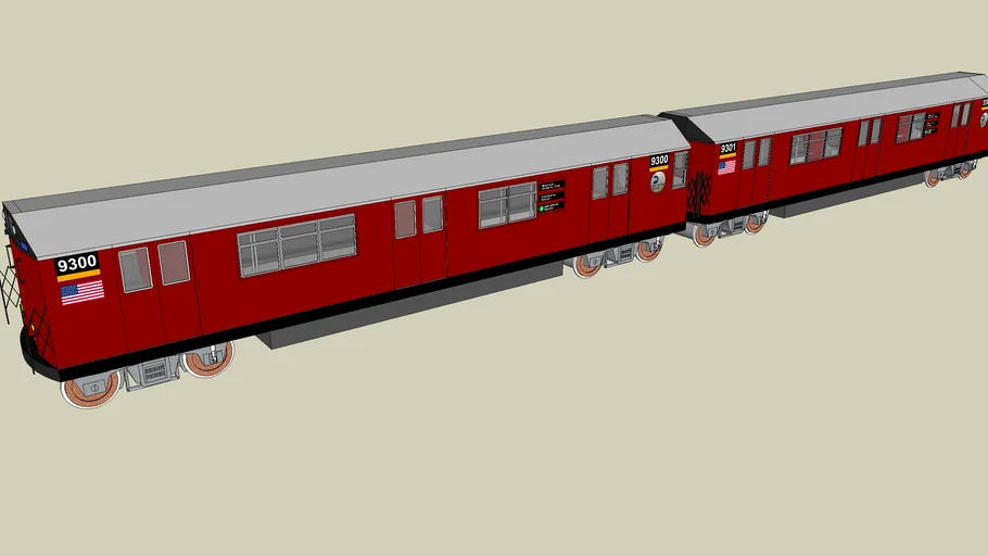 R33 Main Line New York City Subway Car | 3D Warehouse