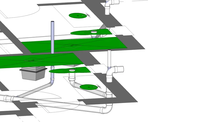 Underground Sewer System For New Custom Home. | 3D Warehouse