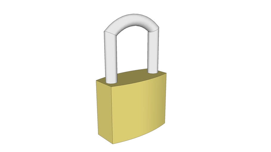 Padlock without keys | 3D Warehouse