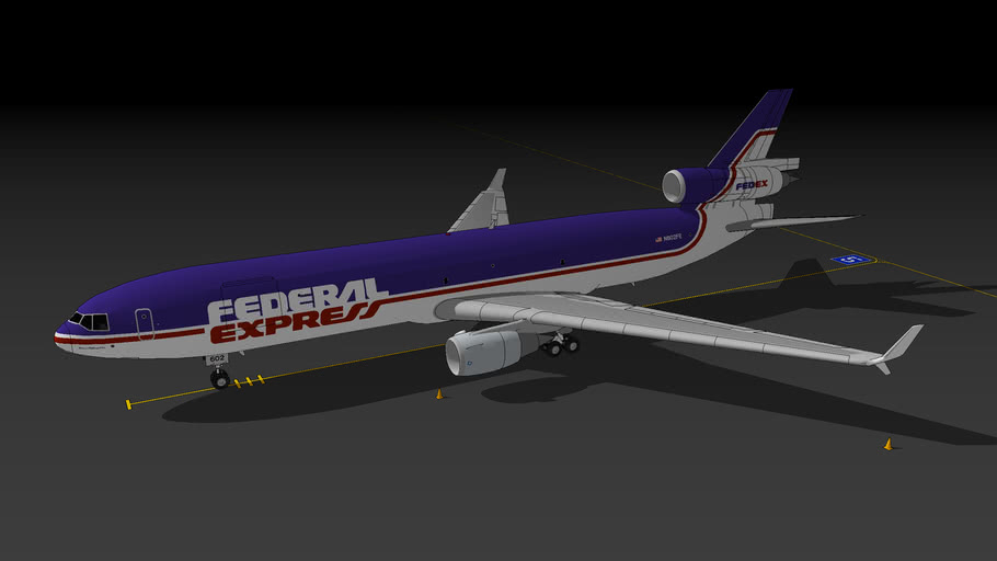 FedEx - Federal Express MD-11F 'Malcolm Baldrige 1990' (1992) | 3D ...