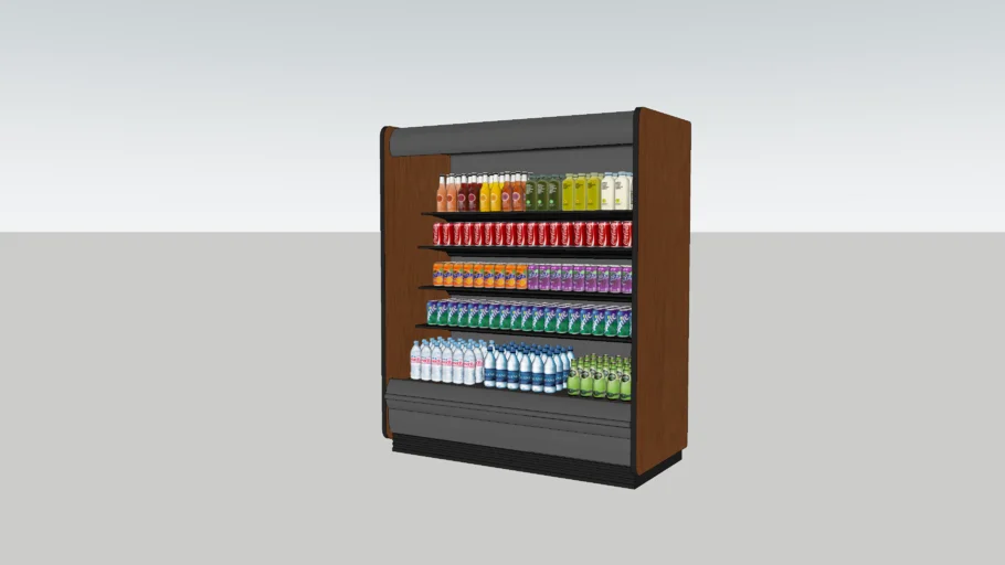 BEVERAGE COOLER STOCKED | 3D Warehouse