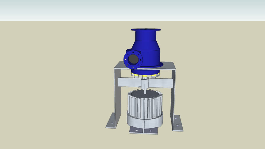 Direct drive pump, water stop, motor, | 3D Warehouse