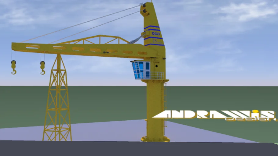 SHIP CRANE 35 TON - SHIP CRANE | 3D Warehouse
