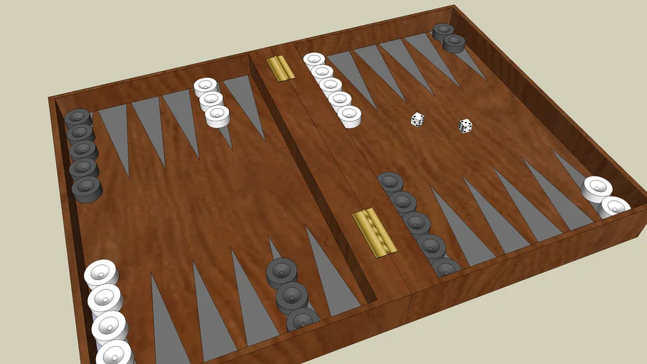 Tavla (BACKGAMMON) Drawin by Philos55 | 3D Warehouse
