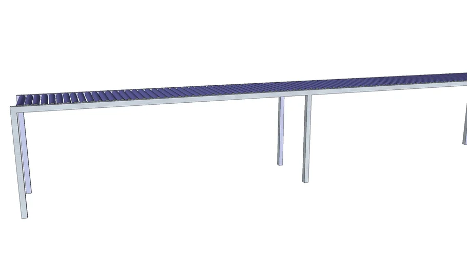 gravity roller conveyor | 3D Warehouse